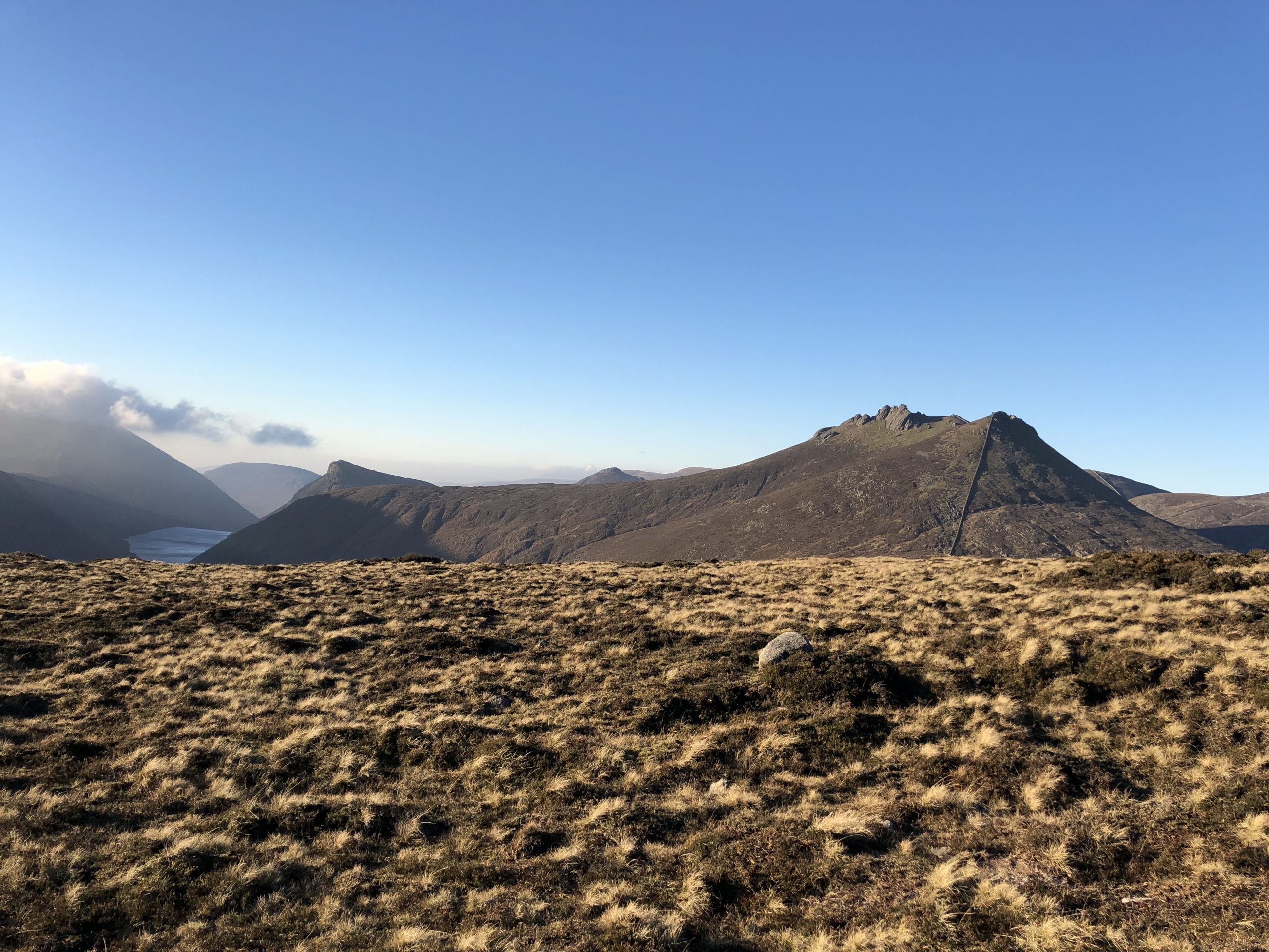 Spectacular views of Ben Crom Dam from Slieve Corragh - Trek NI