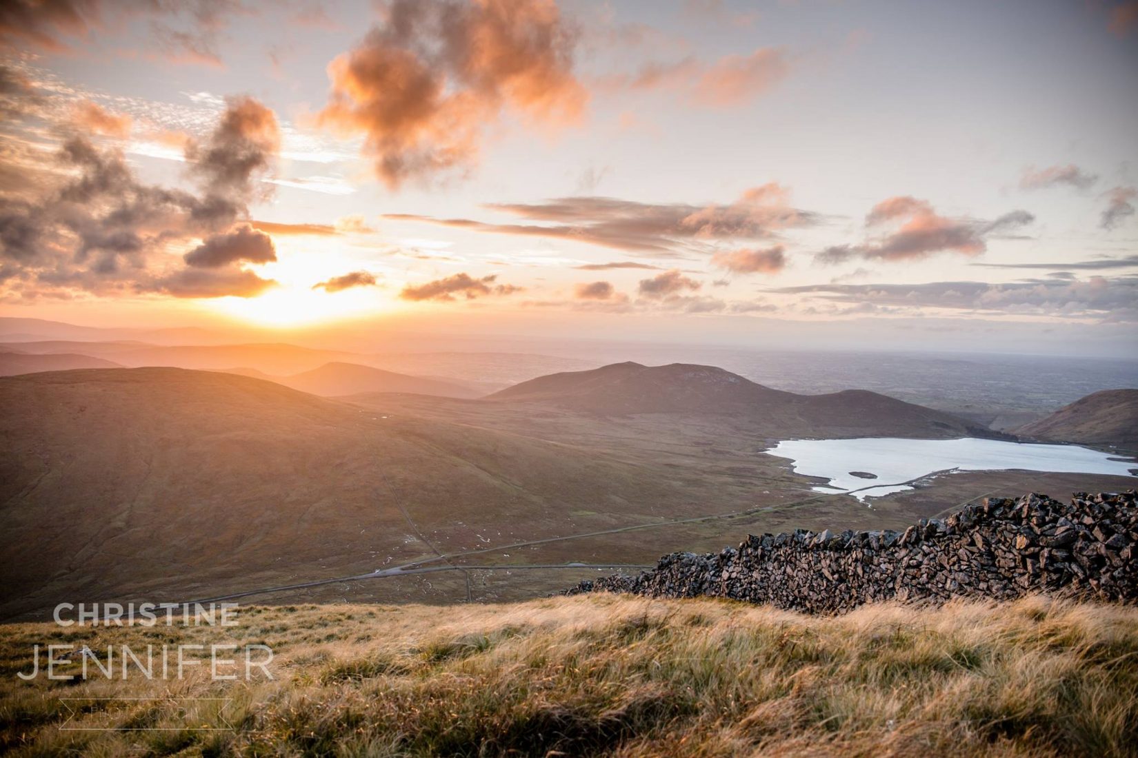 Capturing sunset colours from Slieve Muck - Trek NI