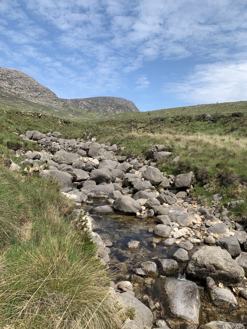 Swimming in the Annalong Valley rock pools - Trek NI